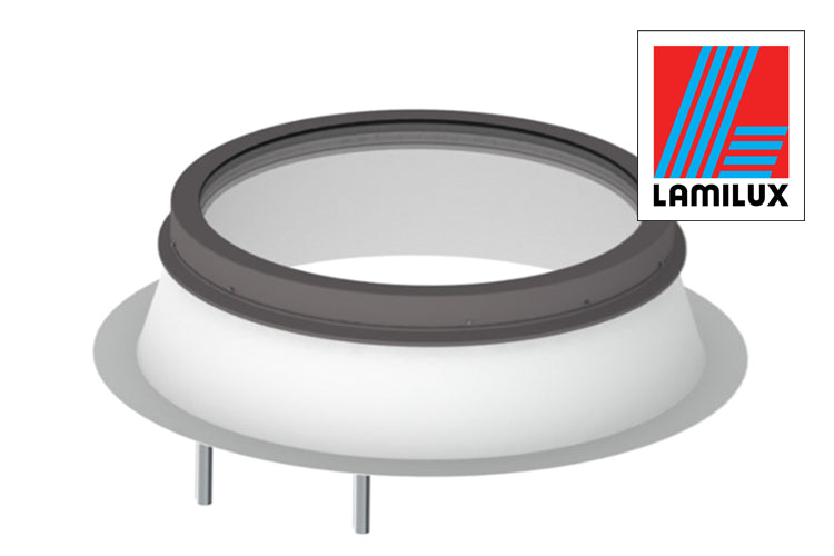 Lamilux FE Circular - round glass skylight, circular IGU, triple pane ...